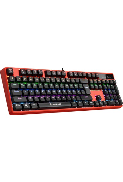 Rampage KB-R18 MYTH Kırmızı Gökkuşağı Aydınlatmalı Q Full Mekanik Gaming Oyuncu Klavye Rampage KB-R18 MYTH Kırmızı Gökkuşağı Aydınlatmalı Q Full Mekanik Gaming Oyuncu Klavye