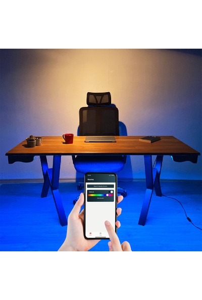 IOF Nebula Mocha LED Işıklı Akıllı Oyuncu Masası 70 x 180 cm IOF Nebula Mocha LED Işıklı Akıllı Oyuncu Masası 70 x 180 cm