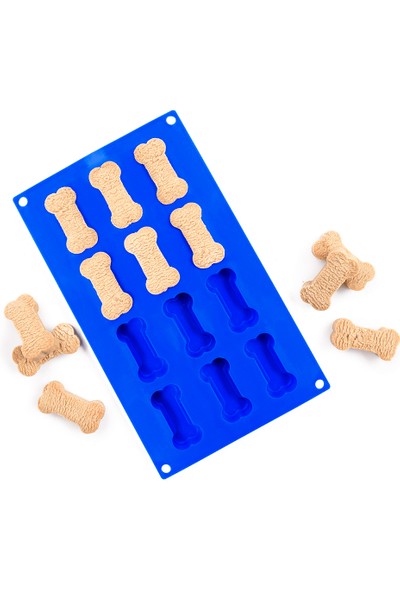 Pet Chef Köpek Silikon Kurabiye ve Dondurma Kalıbı Kemik Pet Chef Köpek Silikon Kurabiye ve Dondurma Kalıbı Kemik