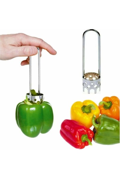 Kitchen Live Dolma Biber ve Kabak Oyacağı Paslanmaz Metal