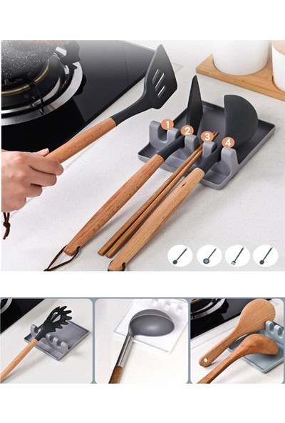 Kitchen Beauty Tencere Kapak Tutucu ve Kaşıklık Tencere Kapağı Standı Kaşık Kepçe Altlığı Düzenleyici Organizer Kitchen Beauty Tencere Kapak Tutucu ve Kaşıklık Tencere Kapağı Standı Kaşık Kepçe Altlığı Düzenleyici Organizer