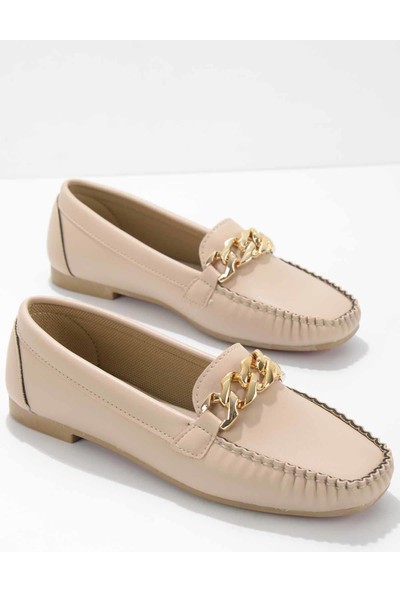 Bambi Nude Kadın Loafer Ayakkabı K01542122009