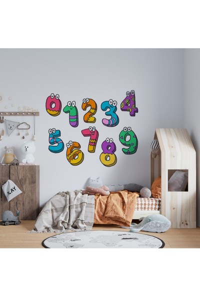 Sticker Master Sevimli Sayılar Etiket Çıkartma Duvar Çocuk Odası Sticker Master Sevimli Sayılar Etiket Çıkartma Duvar Çocuk Odası