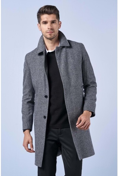 Suitmen 12562-1087 Erkek Bebe Yaka Fitilli Uzun Kaşe Kaban - A.gri - S Suitmen 12562-1087 Erkek Bebe Yaka Fitilli Uzun Kaşe Kaban - A.gri - S
