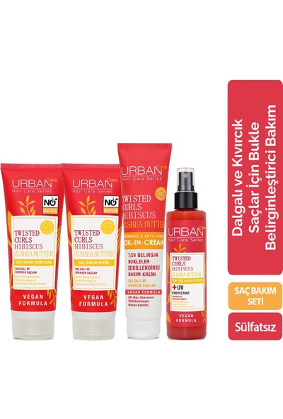 Urban Care Sülfatsız Hibiscus & Shea Butter Serisi 4'lü Set Urban Care Sülfatsız Hibiscus & Shea Butter Serisi 4'lü Set