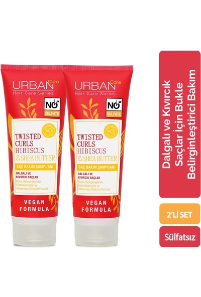 Urban Care Hibiscus & Shea Butter Saç Bakım Şampuanı 2'li Set Urban Care Hibiscus & Shea Butter Saç Bakım Şampuanı 2'li Set