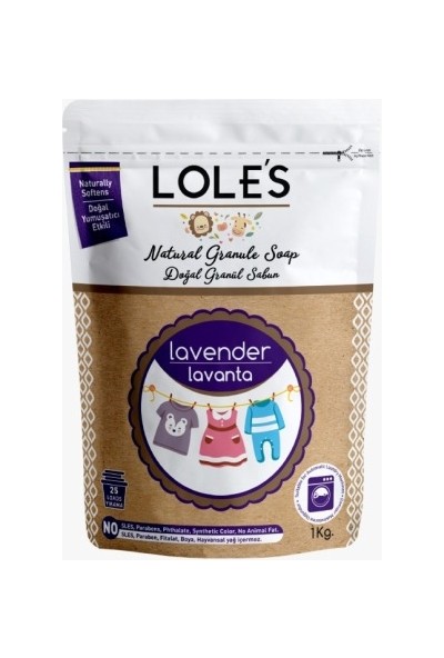 Lole's Doğal Granül Matik Lavanta Kokulu Sabun 1 Kg Lole's Doğal Granül Matik Lavanta Kokulu Sabun 1 Kg