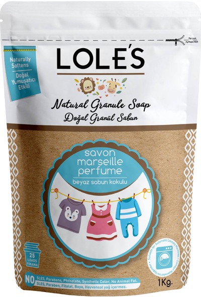 Loles Doğal Granül Matik Sabun 1 kg Loles Doğal Granül Matik Sabun 1 kg
