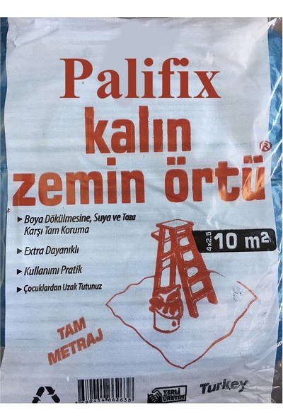 Palifix Kalın Zemin Örtüsü Boya Örtüsü 10 m² Mavi - 10 Adet Palifix Kalın Zemin Örtüsü Boya Örtüsü 10 m² Mavi - 10 Adet