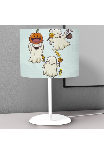 Tiny Baby Concept Sevimli Hayalet Kedi Desenli Çocuk Odası Dijital Baskılı Çocuk Odası Masaüstü Abajur Avize Tiny Baby Concept Sevimli Hayalet Kedi Desenli Çocuk Odası Dijital Baskılı Çocuk Odası Masaüstü Abajur Avize