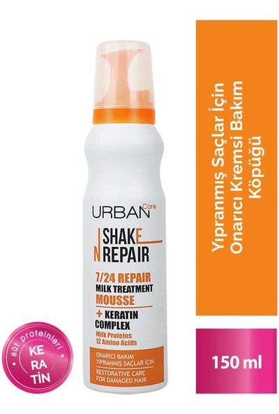 URBAN Care Shake N Repair 7 / 24 Repair Milk Treatment Mousse 150 ml URBAN Care Shake N Repair 7 / 24 Repair Milk Treatment Mousse 150 ml