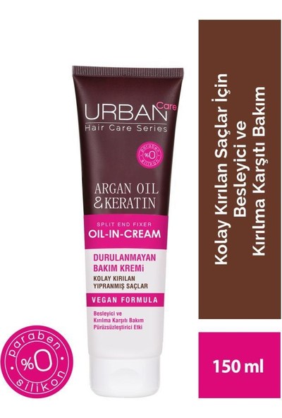 URBAN Care Argan Oil & Keratin Durulanmayan Bakım Kremi 150 ml URBAN Care Argan Oil & Keratin Durulanmayan Bakım Kremi 150 ml