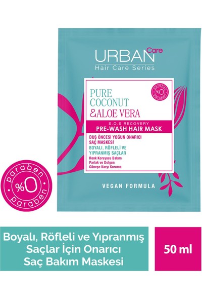 Urban Care U.care Coconut & Aloe Vera Pre Sachet Mask 50 ml Urban Care U.care Coconut & Aloe Vera Pre Sachet Mask 50 ml