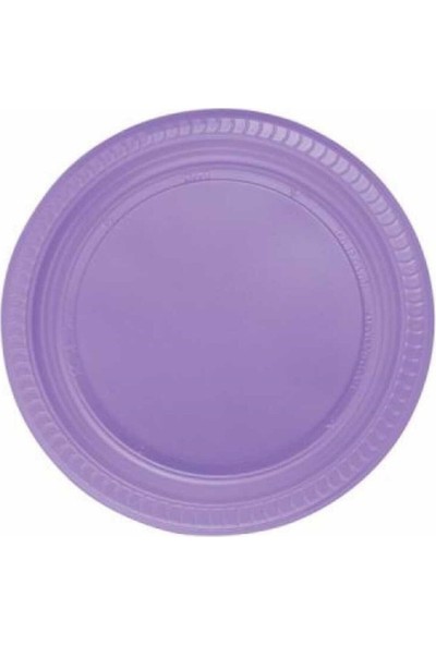 Boncuk Avm Mor Plastik Tabak 25 Li