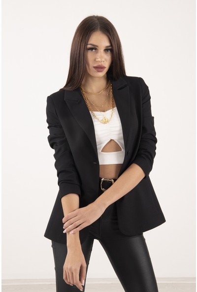 Belamore Siyah Vatkalı Astarlı Blazer Ceket 0105110.01