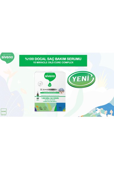 Siveno %100 Doğal Saç Serumu 4 x 10 ml