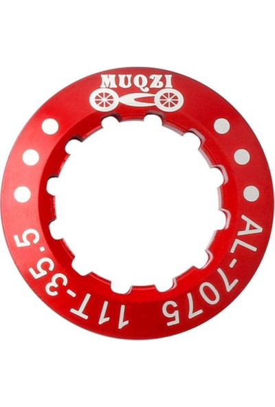 Homyl Bisiklet Kaset Kapak Kilit Halkası Alaşım Volan Yüzük Toz Geçirmez Cog Bileşenleri Kırmızı (Yurt Dışından)