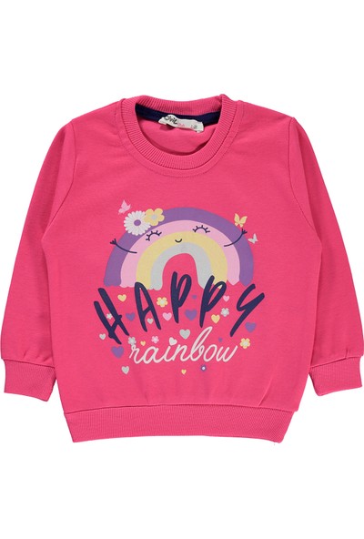 Civil Girls Kız Çocuk Sweatshirt 2-5 Yaş Fuşya