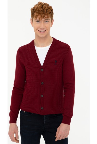 U.S. Polo Assn. Kırmızı Triko Hırka Basic 50236997-VR014