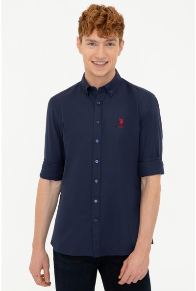 U.S. Polo Assn. Lacivert Gömlek Uzunkol Basic 50249786-VR033