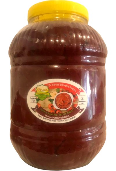 Amanos Çiftlik Şarküteri Ev Yapımı Domates Salçası 5 kg Amanos Çiftlik Şarküteri Ev Yapımı Domates Salçası 5 kg