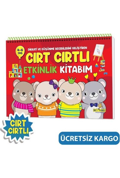 2 Kitap Set Dikkati ve Düşünme Becerilerini Geliştiren Cırt Cırtlı Etkinlik Kitabım 2 Kitap Set Dikkati ve Düşünme Becerilerini Geliştiren Cırt Cırtlı Etkinlik Kitabım
