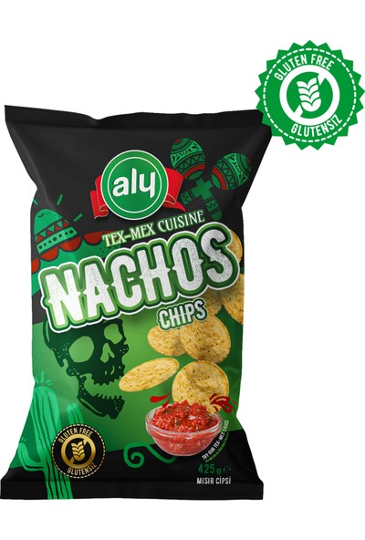 Aly Glutensiz Nachos Cips 425 gr Aly Glutensiz Nachos Cips 425 gr