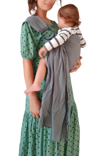 ladybeby Lady Ring Halka Sling Kanguru Gri Rengi ladybeby Lady Ring Halka Sling Kanguru Gri Rengi