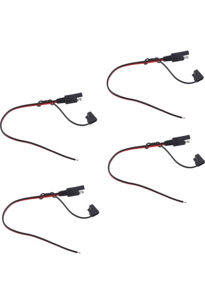 Flameer 12 '' 18AWG Güneş Paneli Pil Sae Koşum Uzatma Adaptörleri Kabloları 4'lü Flameer 12 '' 18AWG Güneş Paneli Pil Sae Koşum Uzatma Adaptörleri Kabloları 4'lü