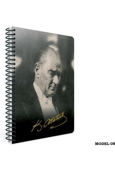 Gıpta Atatürk 17 x 24 cm 2022 Günlük Spiralli Ajanda Sert Kapak (409-AKK) Model-08 Gıpta Atatürk 17 x 24 cm 2022 Günlük Spiralli Ajanda Sert Kapak (409-AKK) Model-08