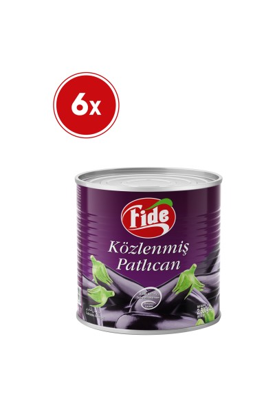 Fide Közlenmiş Patlıcan 6 X 2500 Gr Fide Közlenmiş Patlıcan 6 X 2500 Gr