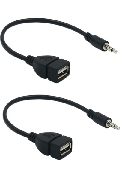 Flameer 2 Adet 3.5mm Erkek Ses Aux Fiş USB Kadın Otg Dönüştürücü Adaptörü Kablosu (Yurt Dışından) Flameer 2 Adet 3.5mm Erkek Ses Aux Fiş USB Kadın Otg Dönüştürücü Adaptörü Kablosu (Yurt Dışından)