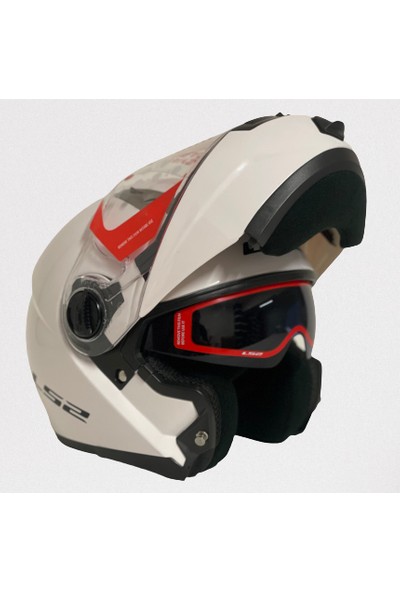Ls2 Guroni Beyaz Kask