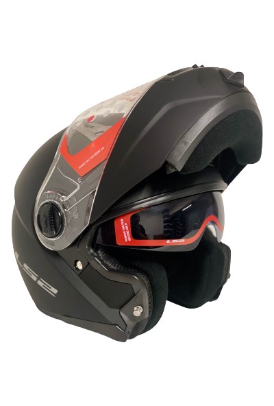 Ls2 Guroni Mat Siyah Kask