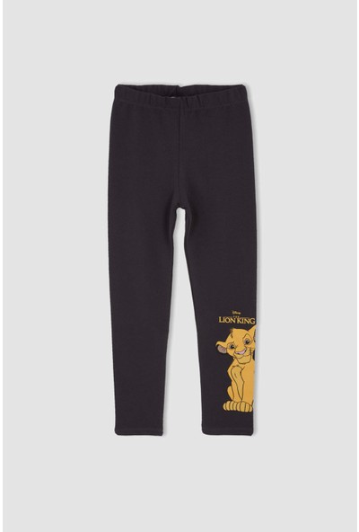 DeFacto Kız Çocuk Lion King Lisanslı Regular Fit Uzun Tayt V9449A621WN