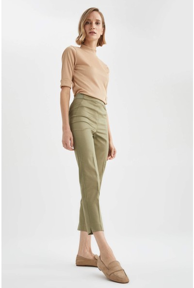 DeFacto Sigaret Düz Paça Saten Pantolon J8743AZ21AU