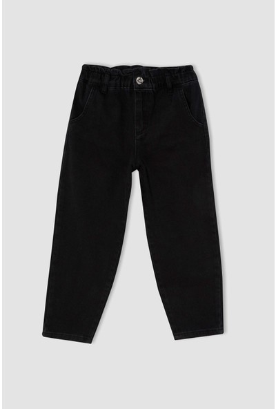 DeFacto Kız Çocuk Slouchy Fit Esnek Belli Jean Pantolon U8578A621WN