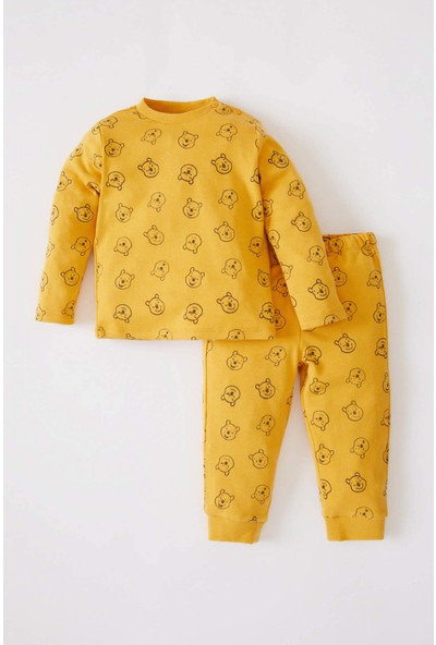 DeFacto Erkek Bebek  Winnie The Pooh Lisanslı Pamuklu Uzun Kollu Pijama Takım W0849A221WN DeFacto Erkek Bebek  Winnie The Pooh Lisanslı Pamuklu Uzun Kollu Pijama Takım W0849A221WN