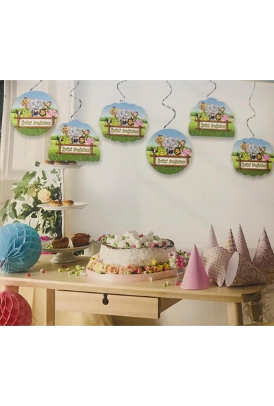 Festivall Safari Tavan Süs 6'lı