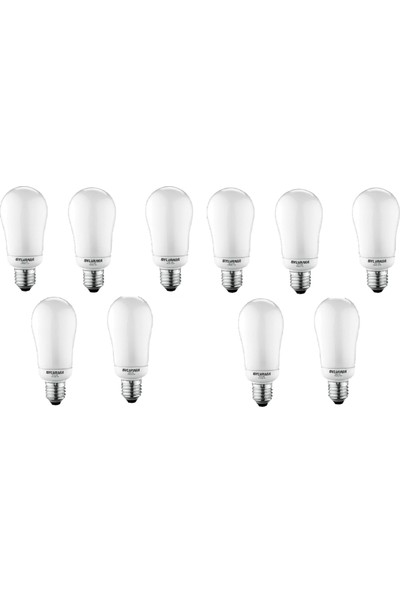 Sylvania 20W E27 Duy 10 Adet Tasarruflu Ampul Gün Işığı Sylvania 20W E27 Duy 10 Adet Tasarruflu Ampul Gün Işığı