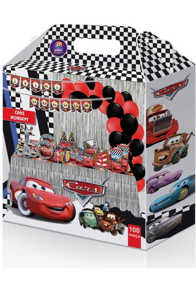 Parti Ustası Cars Arabalar Doğum Günü Parti Seti 100 Parça Parti Ustası Cars Arabalar Doğum Günü Parti Seti 100 Parça
