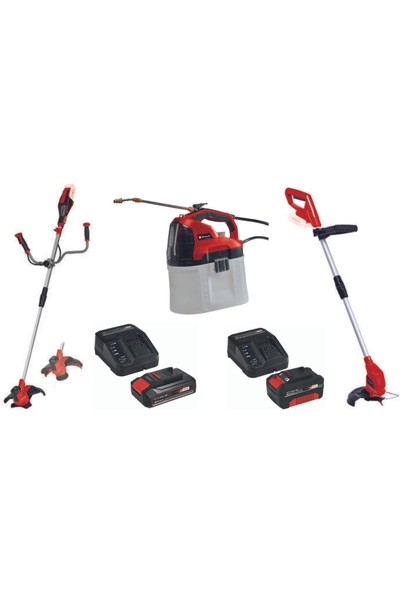 Einhell Agillo 18/200 Akülü Tırpan Gc-Ct 18/24 Kenar Kesme Ge-Ws 18/75 Püskürtme 2.5AH-4.0AH Akü Set Einhell Agillo 18/200 Akülü Tırpan Gc-Ct 18/24 Kenar Kesme Ge-Ws 18/75 Püskürtme 2.5AH-4.0AH Akü Set