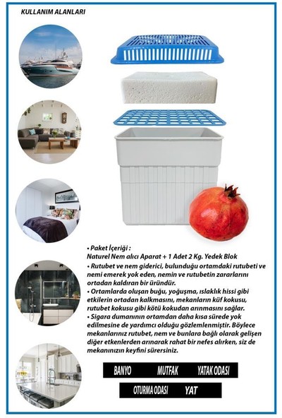 Saban 2 Kg. Dikdörtgen Nem Alıcı Aparat Kırmızı Meyva ( 2 Kg. Blok ) Saban 2 Kg. Dikdörtgen Nem Alıcı Aparat Kırmızı Meyva ( 2 Kg. Blok )