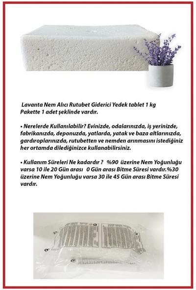 Saban 1 Kg. Nem Alıcı Yedek Tablet Lavanta Saban 1 Kg. Nem Alıcı Yedek Tablet Lavanta