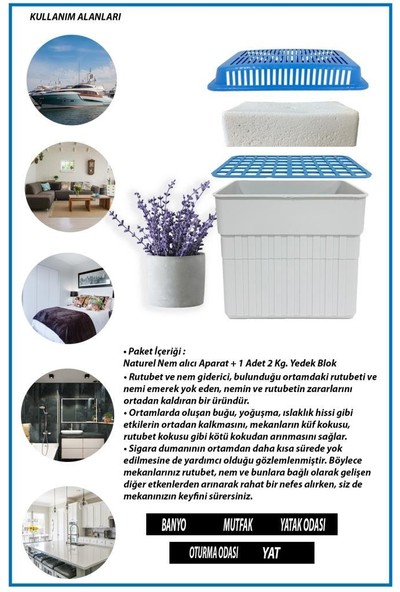 Saban 2 Kg. Dikdörtgen Nem Alıcı Aparat Lavanta ( 2 Kg. Blok ) Saban 2 Kg. Dikdörtgen Nem Alıcı Aparat Lavanta ( 2 Kg. Blok )