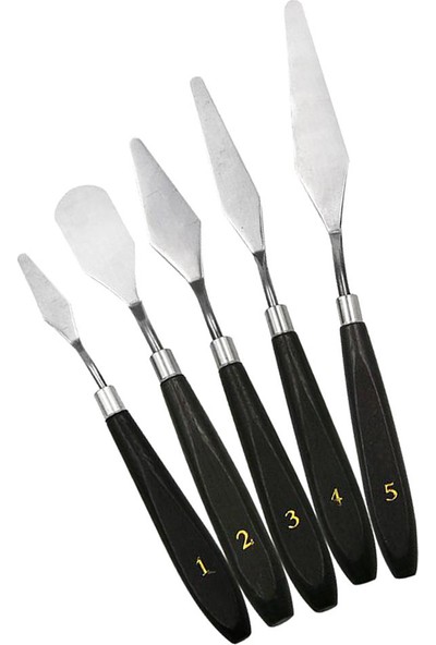 Dolity 5x Çelik Profesyonel Yağlıboya Paleti Spatula Karıştırma Kazıyıcı Boya Sanatı Dolity 5x Çelik Profesyonel Yağlıboya Paleti Spatula Karıştırma Kazıyıcı Boya Sanatı