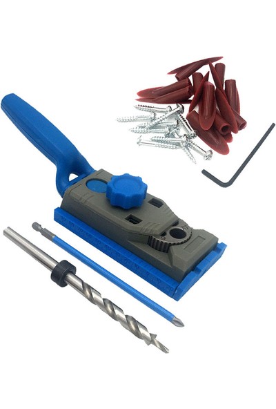 Dolity Mini Cep Eğlenceli Delik Jig Sistemi Kiti Adım Matkap Ucu Ahşap Çalışma Aracı Kılavuzu Dolity Mini Cep Eğlenceli Delik Jig Sistemi Kiti Adım Matkap Ucu Ahşap Çalışma Aracı Kılavuzu