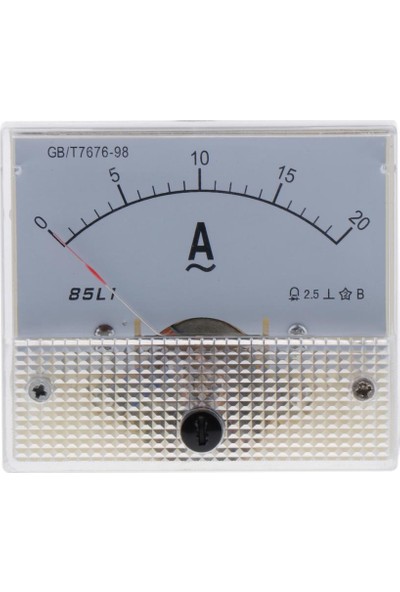 Strade Store Doğru 85L1 Ac Analog Panel Ampermetre Ölçer Ampere Akım Ölçer 0-20A Strade Store Doğru 85L1 Ac Analog Panel Ampermetre Ölçer Ampere Akım Ölçer 0-20A