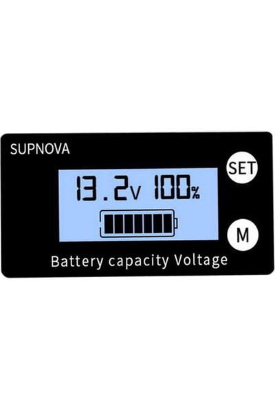 Strade Store LCD Akü Kapasitesi Monitör Ölçer Ölçer, Dc 8 V-100 V Pil Durumu Ekran, Lityum Pil Kapasitesi Gerilim Ölçer Monitör -, 61X33X15MM Style5