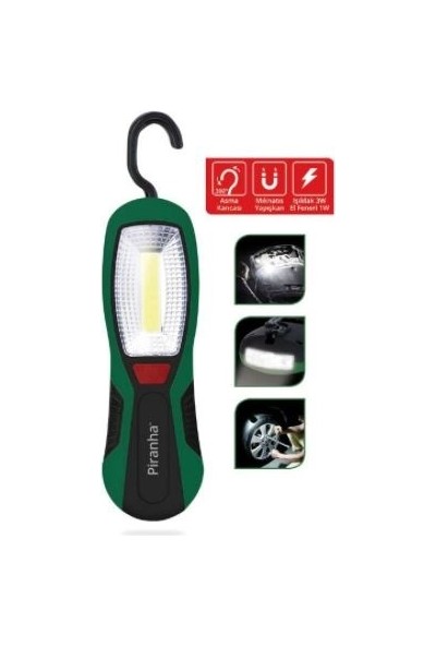 Piranha Mıknatıslı LED Işıldak & El Feneri
